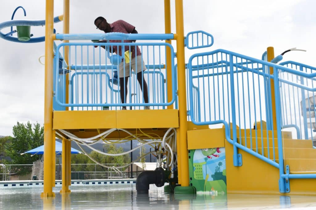 Workers prepare Rifle Metro Pool for Memorial Day Weekend opener ...